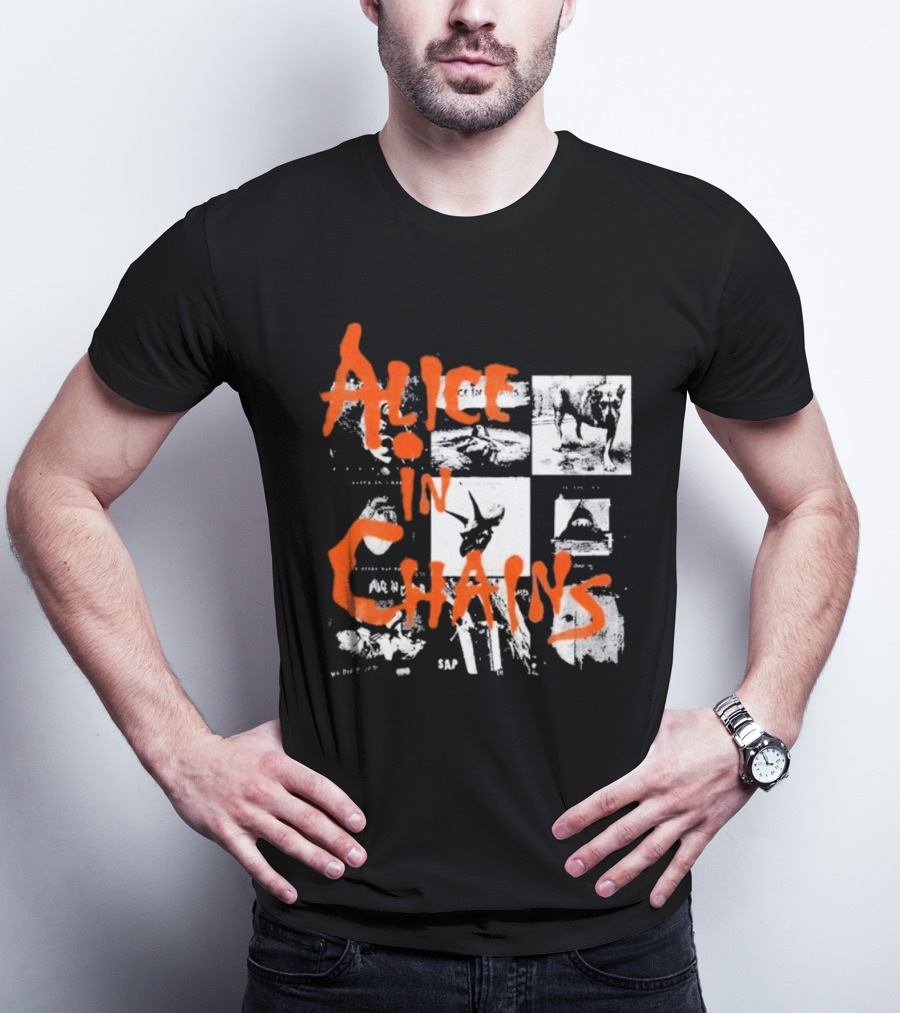 Alice In Chains Grunge Band Album Artwork Compilation T-Shirt