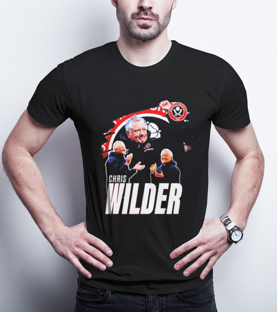 Sheffield United FC Chris Wilder Coach Fan Celebration T-Shirt
