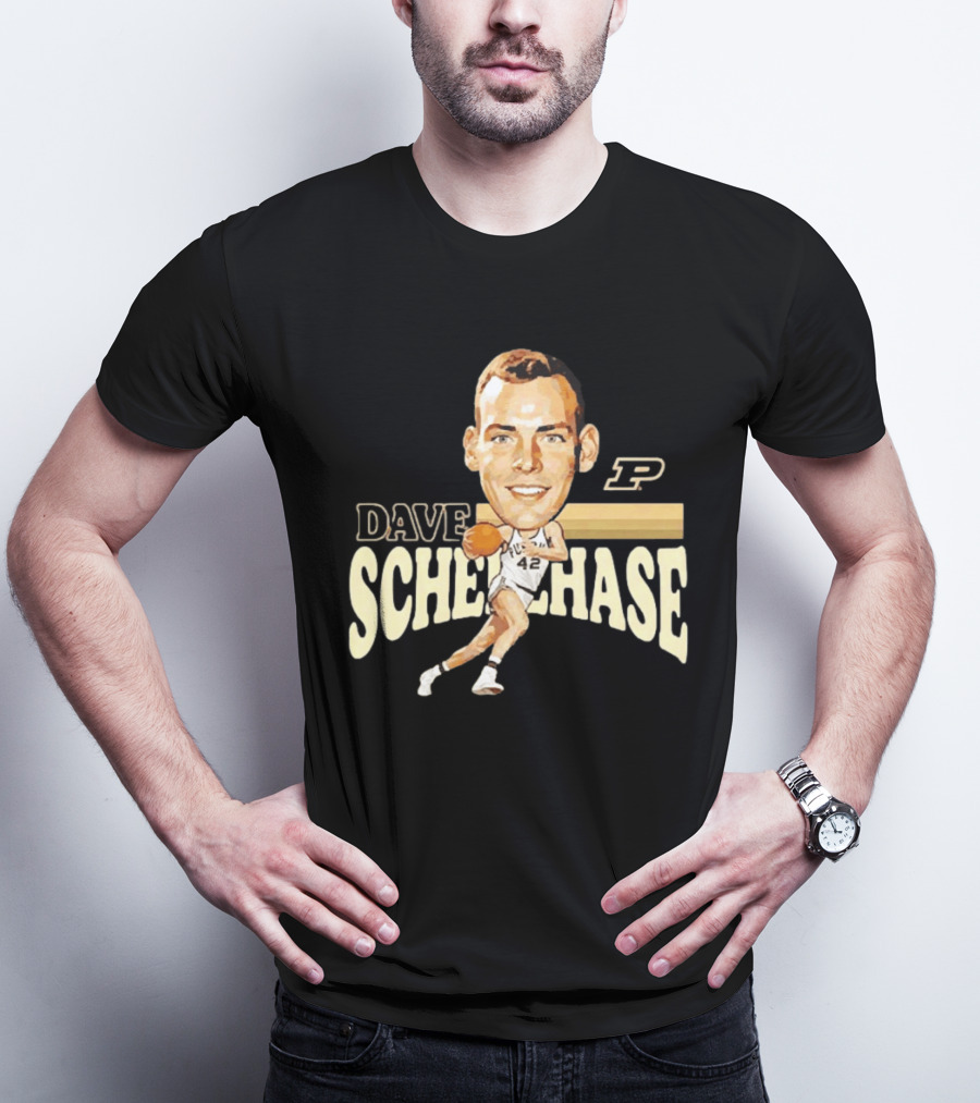 Dave Schellhase Purdue Boilermakers Basketball Legends Caricature 42 T-Shirt