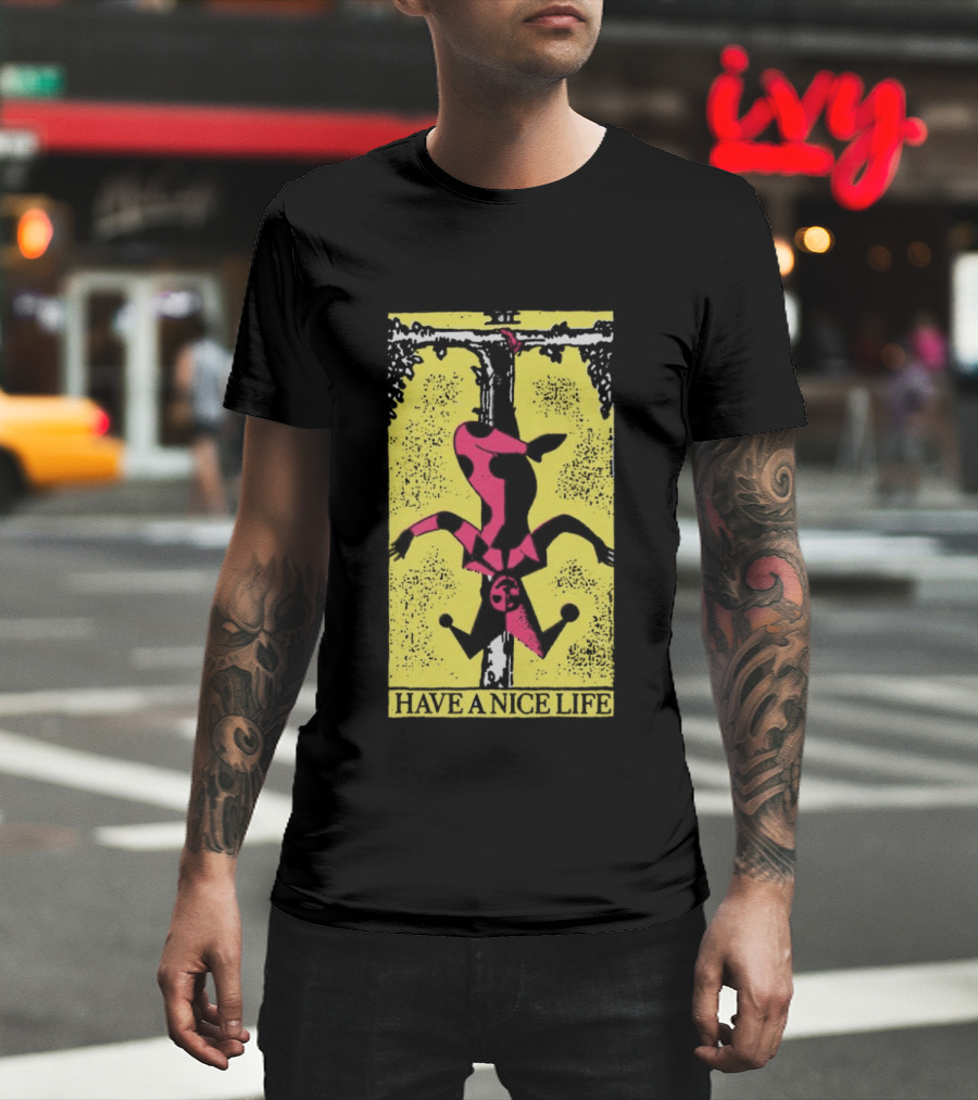 The Flenser Have A Nice Life Upside Down Guy Jester Tarot T-Shirt