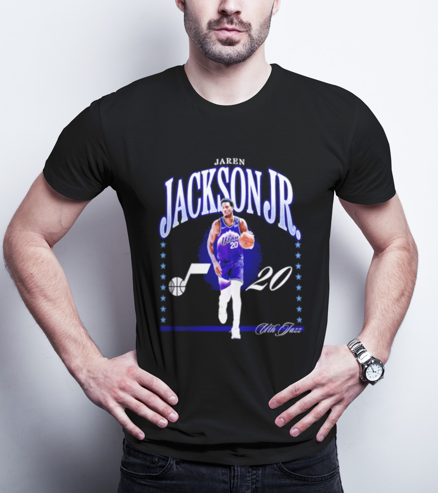 Jaren Jackson Jr. Utah Jazz 20 NBA Basketball Fan Collection T-Shirt