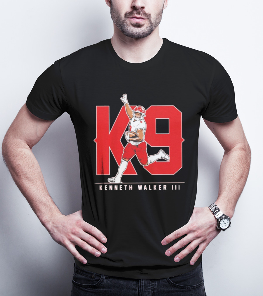 Kenneth Walker III K9 Kansas City Chiefs Football Player T-Shirt