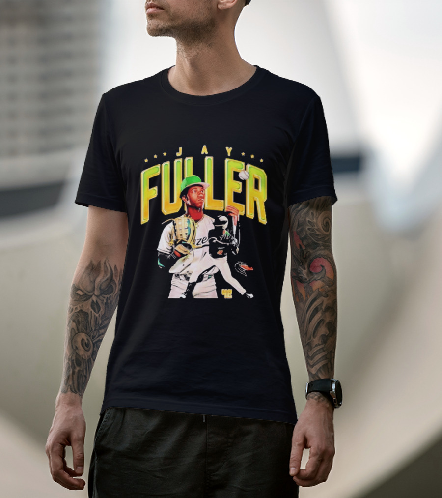 Jay Fuller UAB Baseball Player NCAA Collage With Catcher And Batter T-Shirt