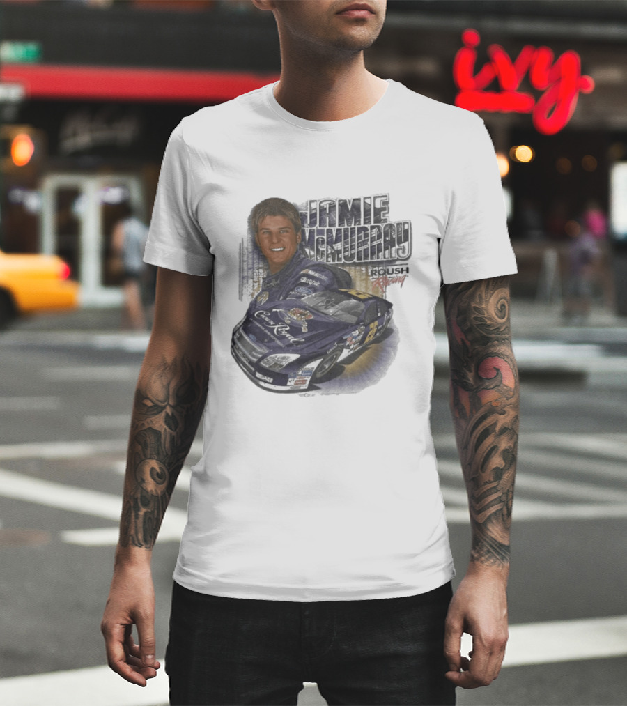 Jamie McMurray NASCAR Roush Racing Crown Royal Ford Car T-Shirt