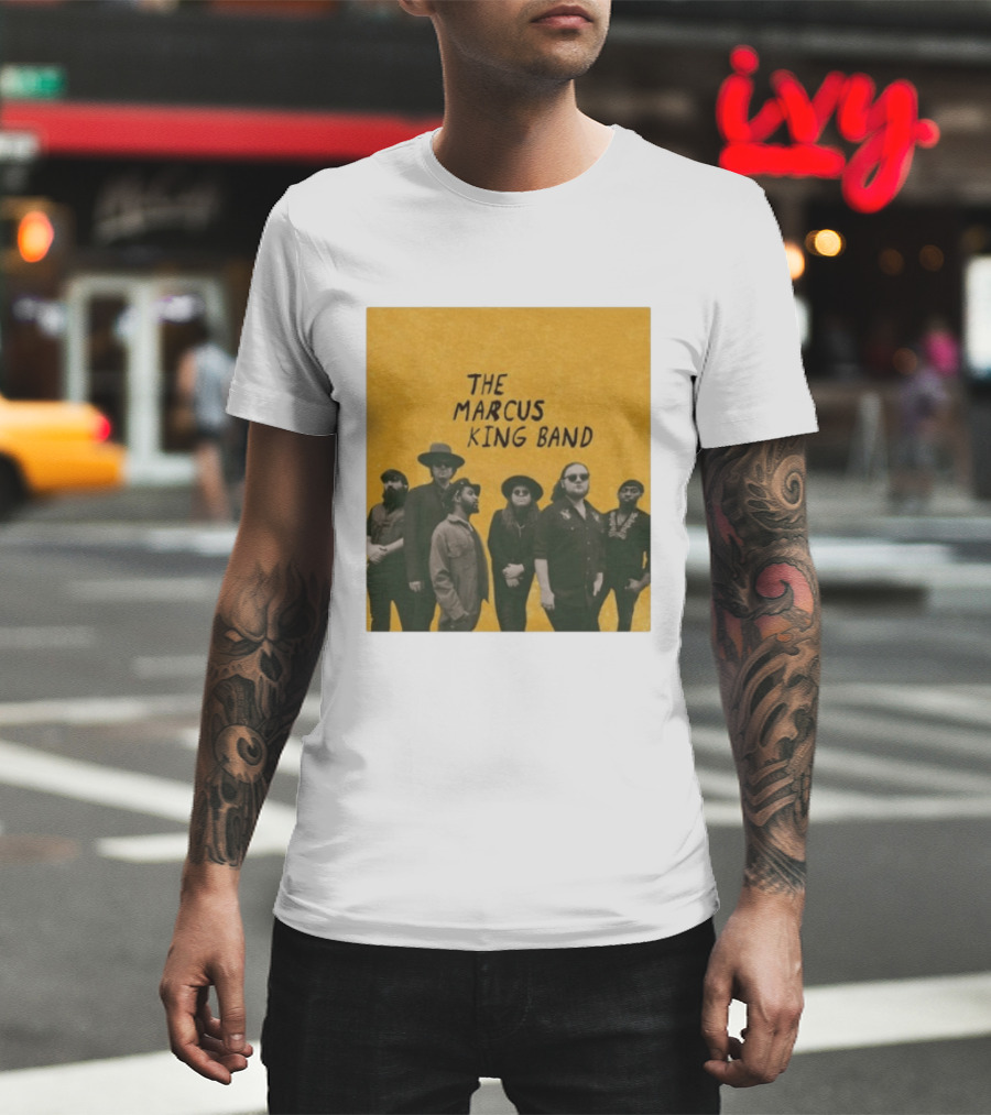 The Marcus King Band Vintage American Tour Group Photo T-Shirt