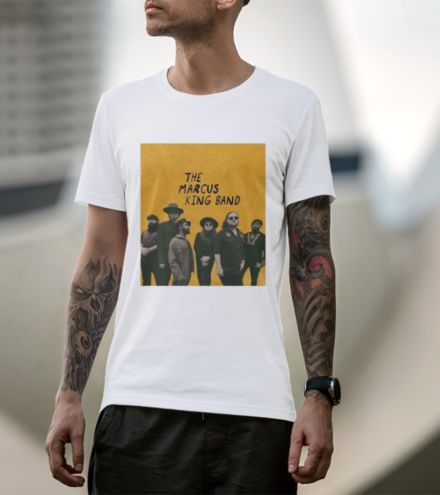 The Marcus King Band Vintage American Tour Group Photo T-Shirt