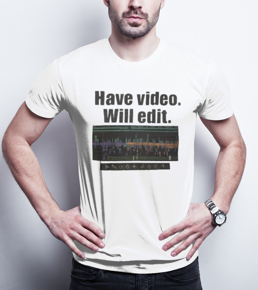 Have Video Will Edit Film Strip T-Shirt