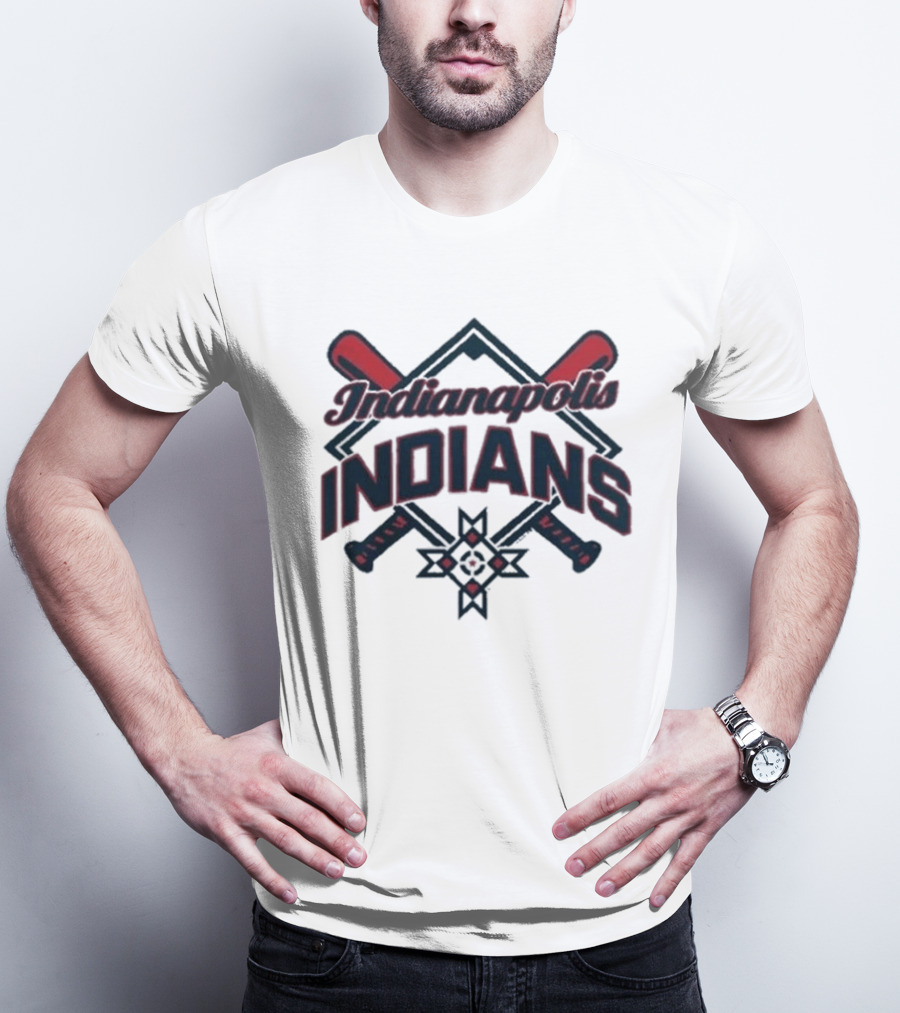 Indianapolis Indians 2026 Native American Heritage Night Baseball Crossed Bats T-Shirt