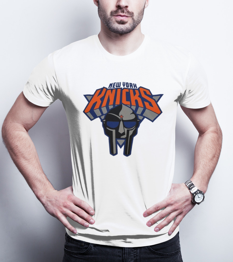 New York Knicks MF Doom Mask Collaboration T-Shirt