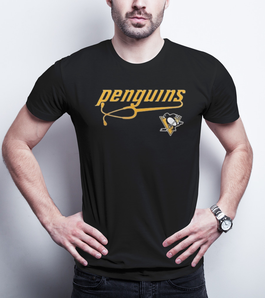 Pittsburgh Penguins Healthcare Appreciation Night 2026 Stethoscope T-Shirt