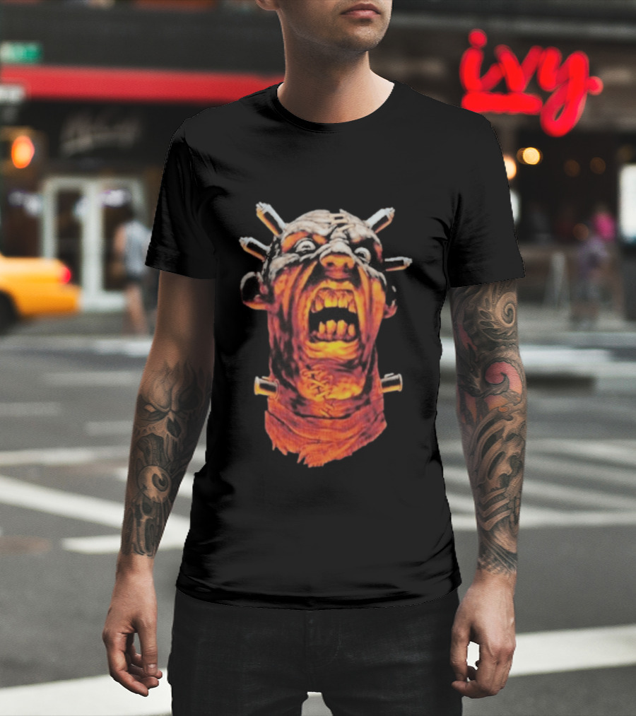 Wyco 1990s Wes Benscoter Frankenstein Horror T-Shirt