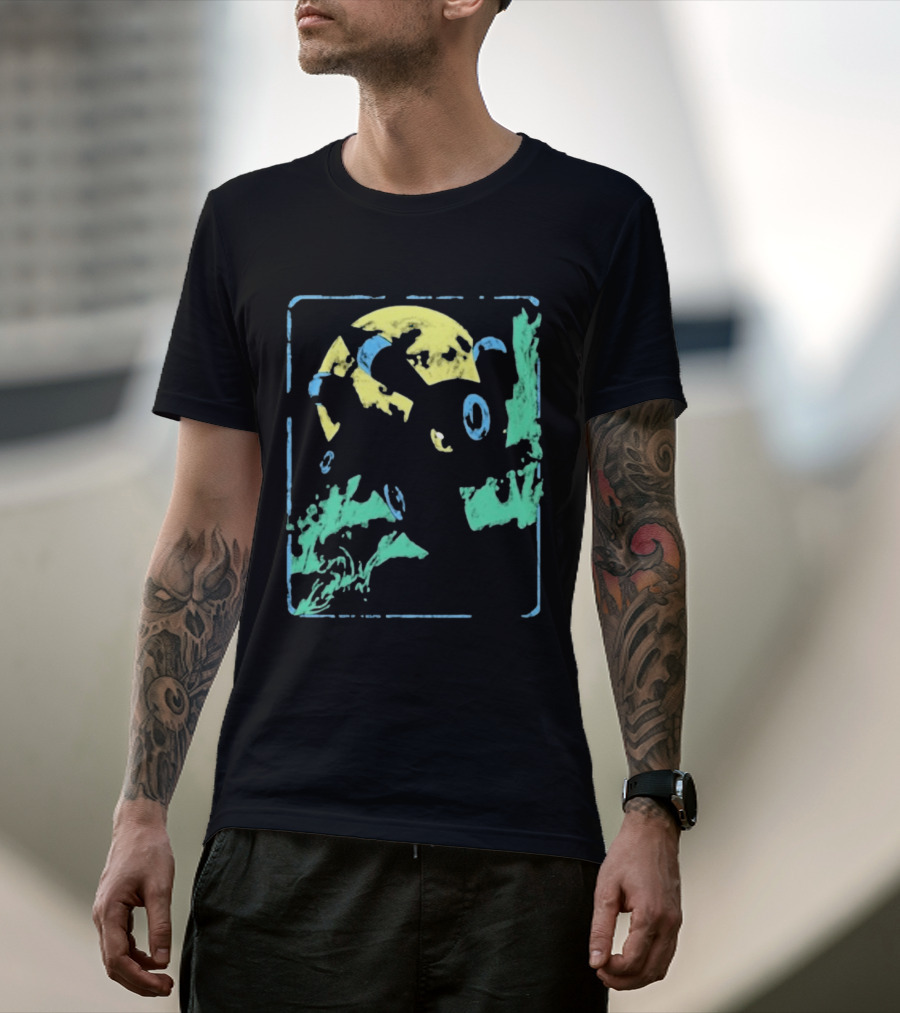 8thwndr Moonbreon Neon Lunar Creature T-Shirt