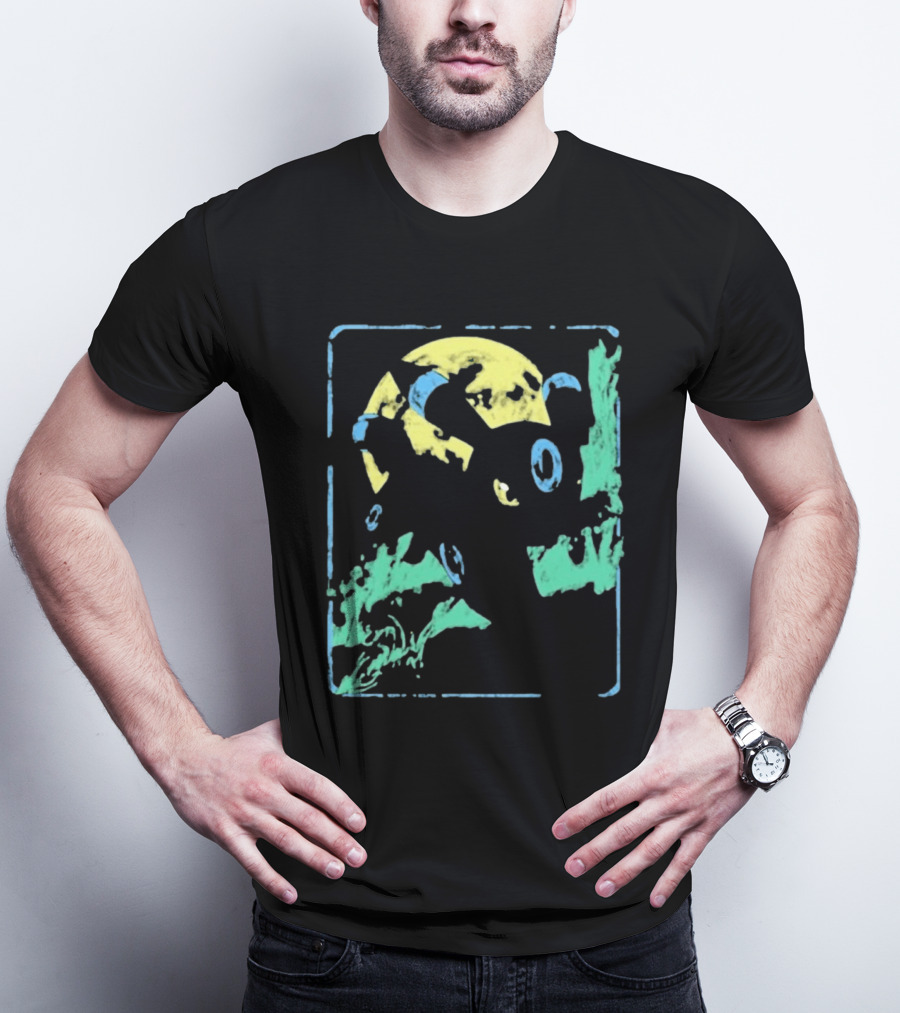 8thwndr Moonbreon Neon Lunar Creature T-Shirt