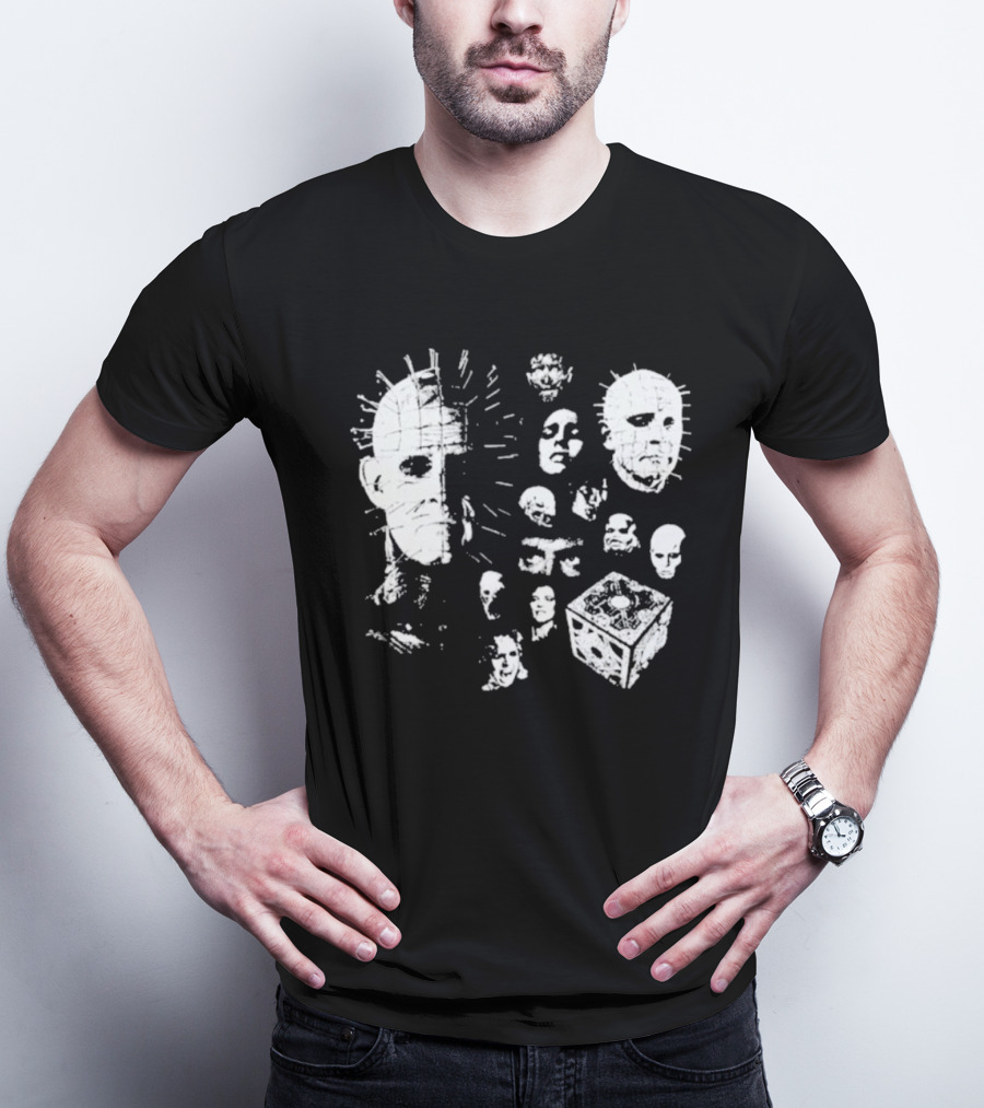Futuremonsters Hellraiser Puzzle Box And Cenobite Faces T-Shirt