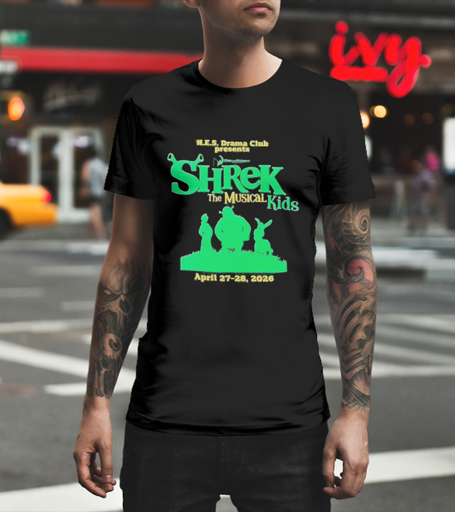 HHS Drama Club Presents Shrek The Musical Kids August 3rd 5th 2023 T-Shirt