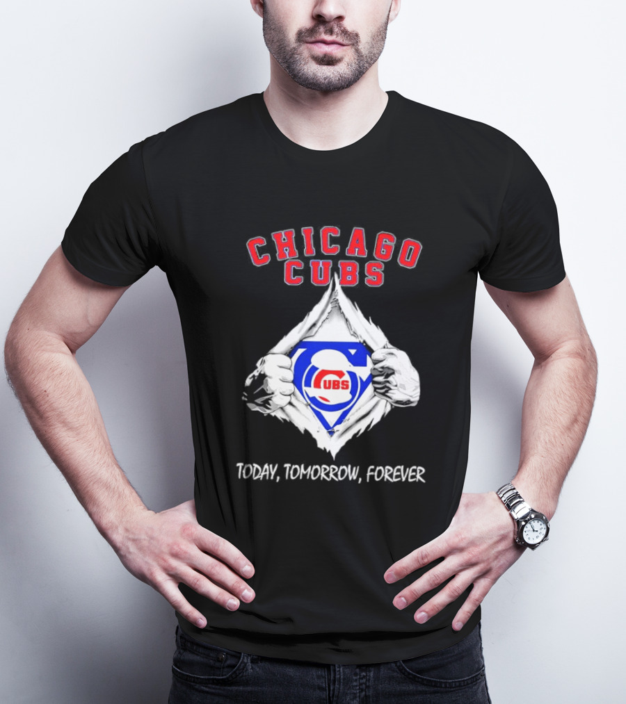 Chicago Cubs Blood Inside Me Today Tomorrow Forever T-Shirt
