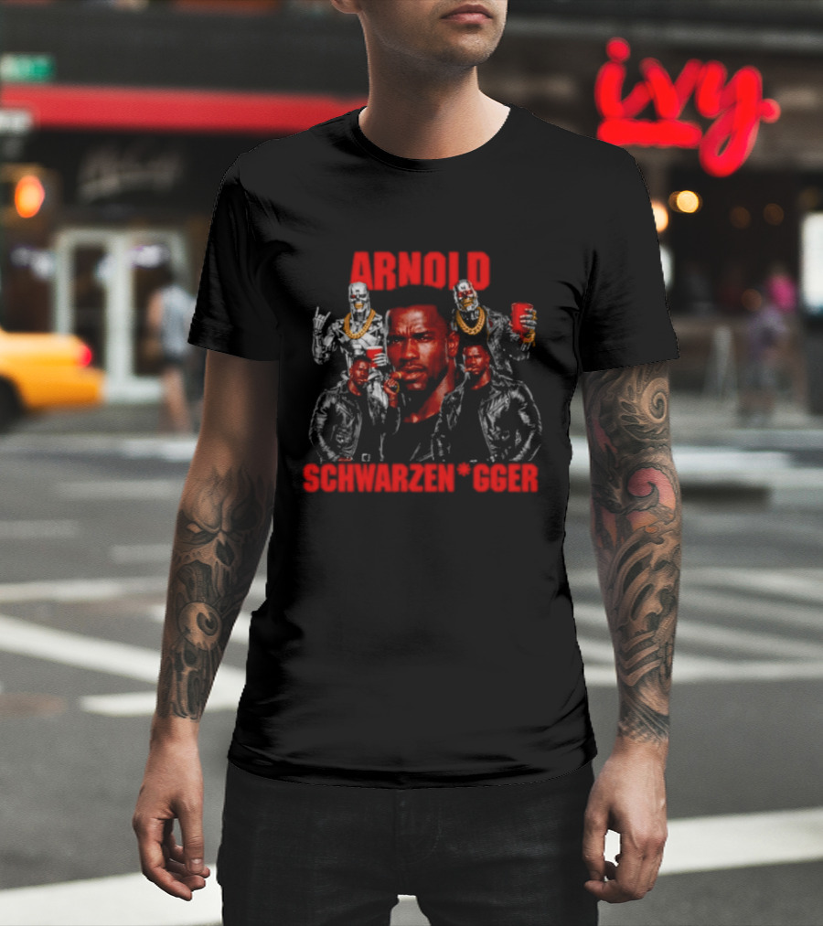 Arnold Schwarzenegger Iconic Movie Characters And Bodybuilding Poses T-Shirt