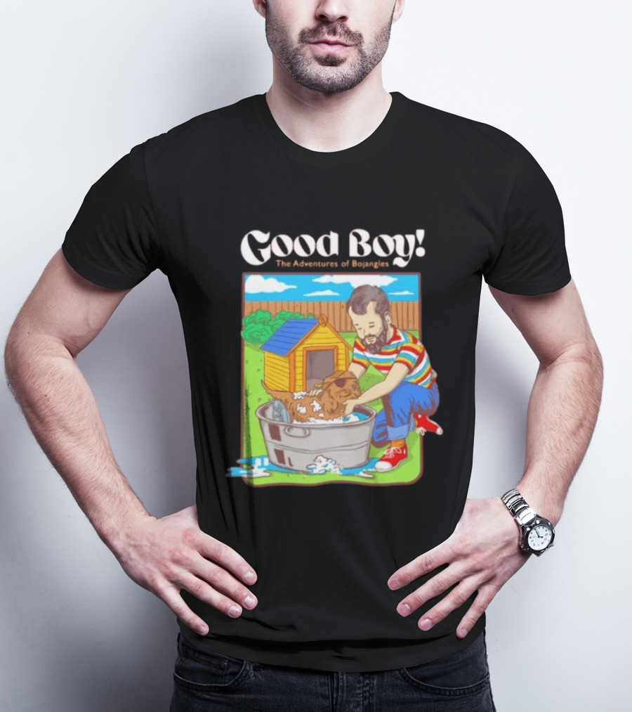 Good Boy The Adventures Of Bojangles Dog Bath Scene T-Shirt
