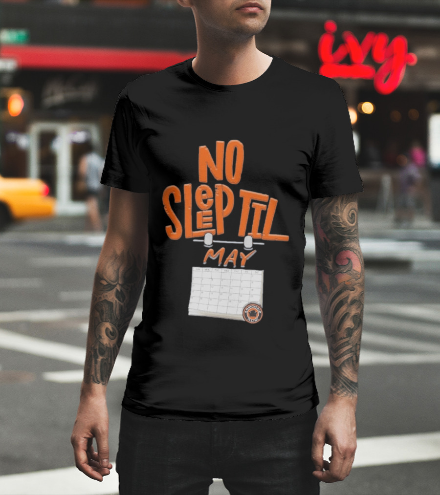 No Sleep Til May Armchair Illinois Fighting Illini Calendar T-Shirt