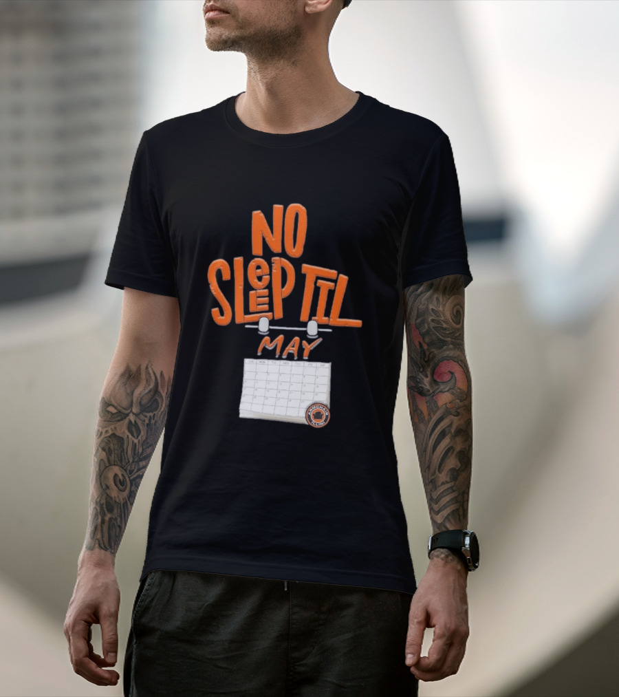 No Sleep Til May Armchair Illinois Fighting Illini Calendar T-Shirt