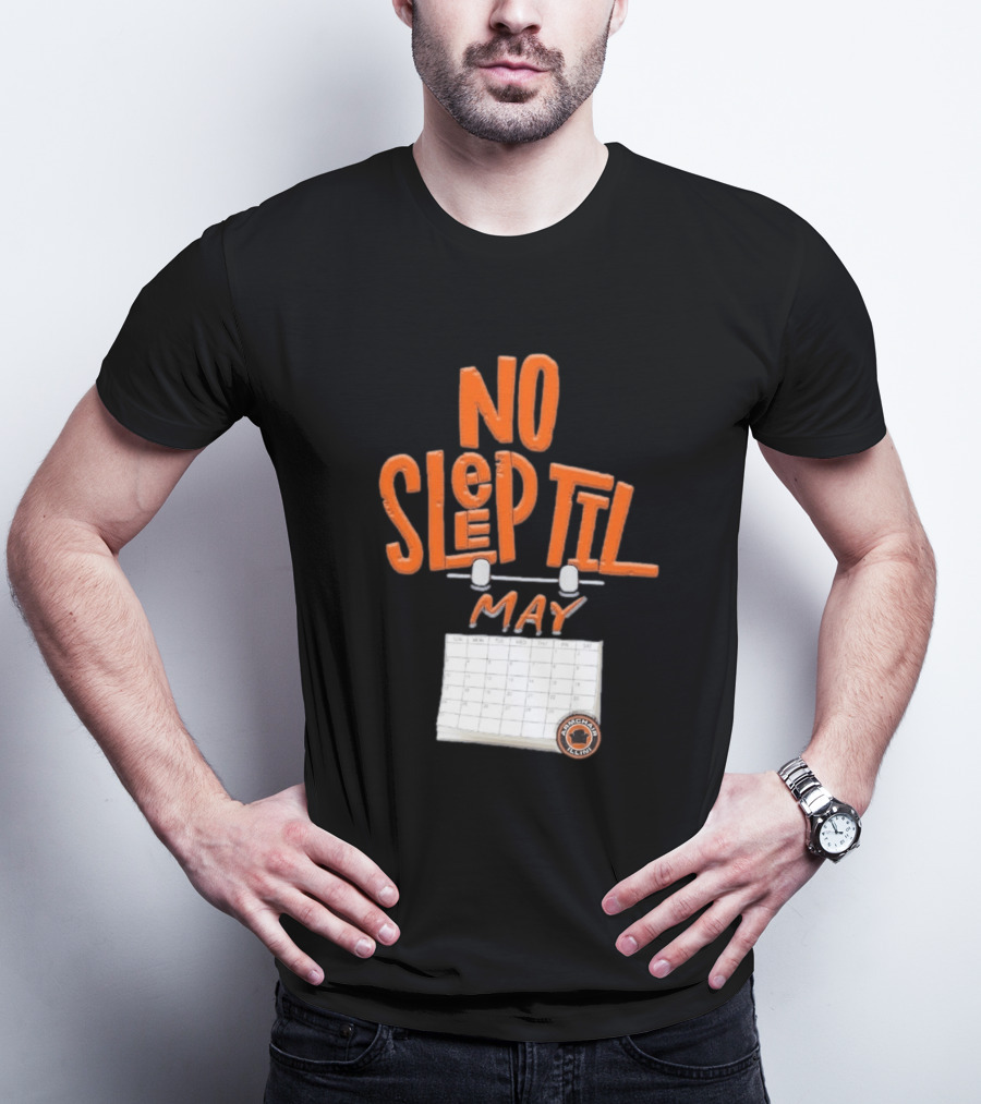 No Sleep Til May Armchair Illinois Fighting Illini Calendar T-Shirt