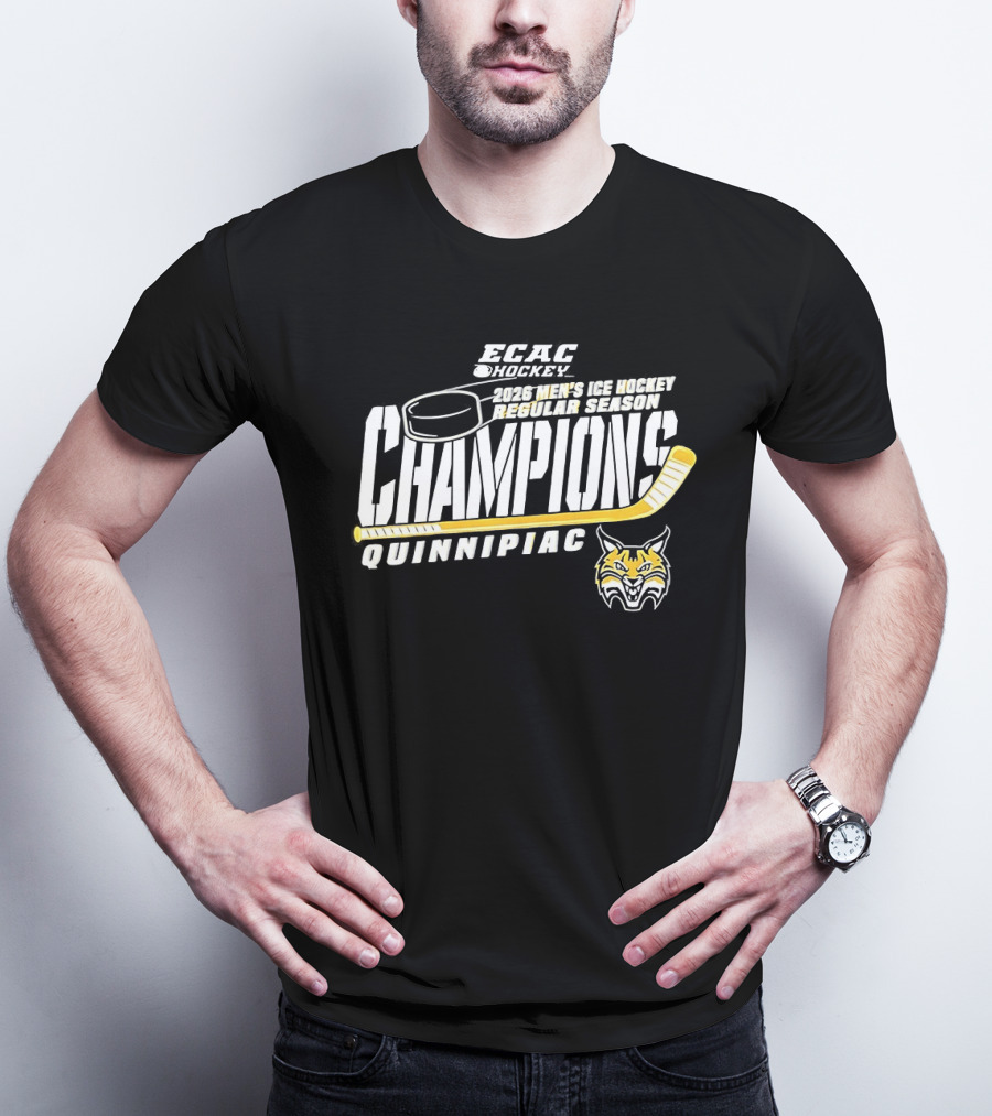 NCAA Hockey Frozen Four 2023 Champions Quinnipiac Bobcats T-Shirt
