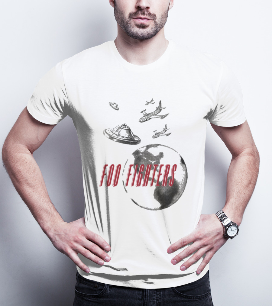 Foo Fighters UFO Earth And Aircraft Encounter T-Shirt