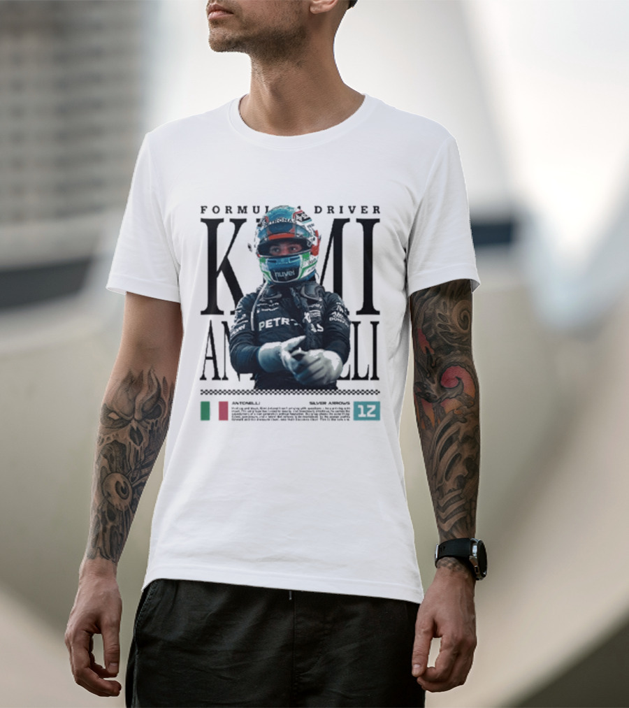 Formula 1 Driver Kimi Antonelli Petronas Racing 2026 T-Shirt
