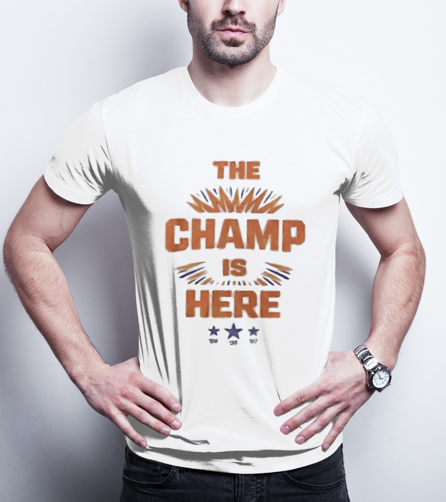 Florida Victorious The Champ Is Here Stars And Stripes Orange Blue T-Shirt