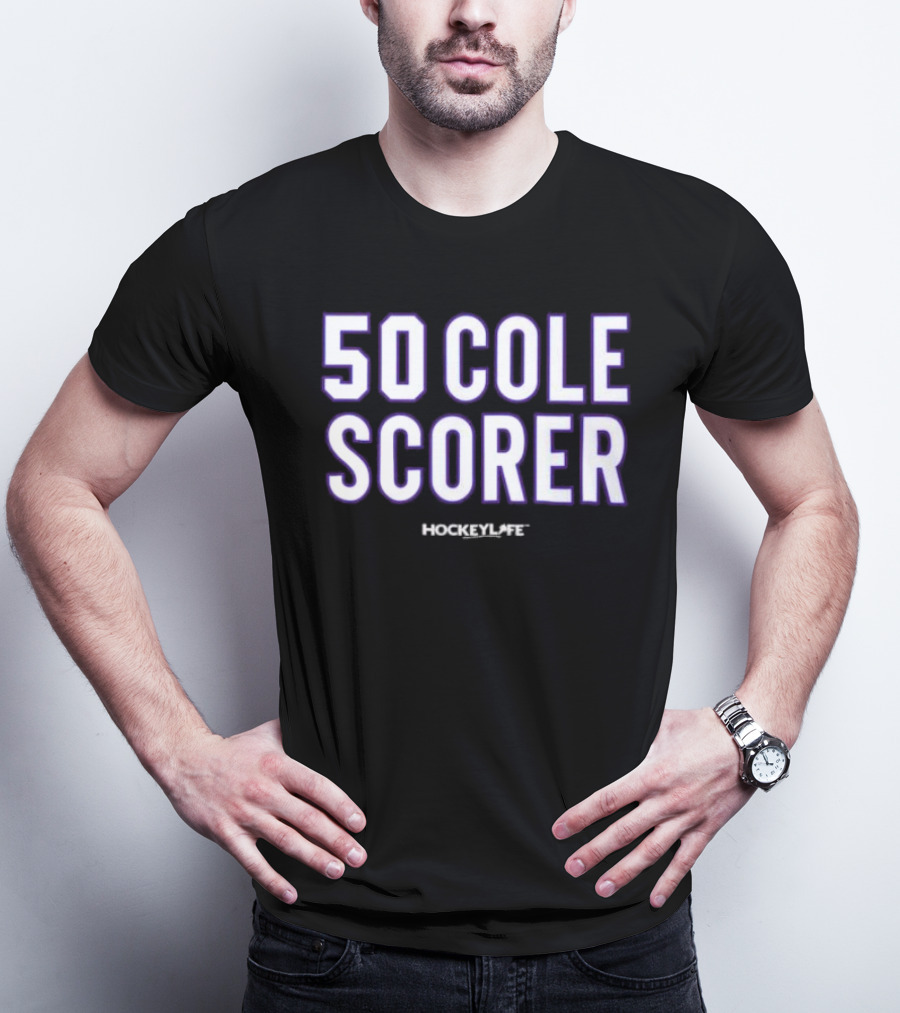 50 Cole Scorer Hockey Player T-Shirt