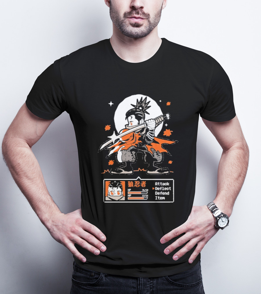 Attack Deflect Defense Item Ghost Wolf Goblin Tengu T-Shirt