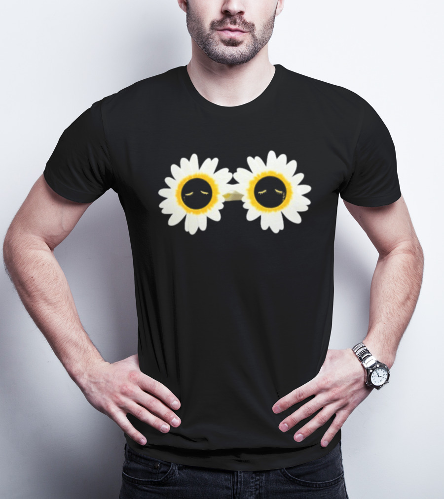Arcade Fire Flower Power Daisy Sunglasses T-Shirt