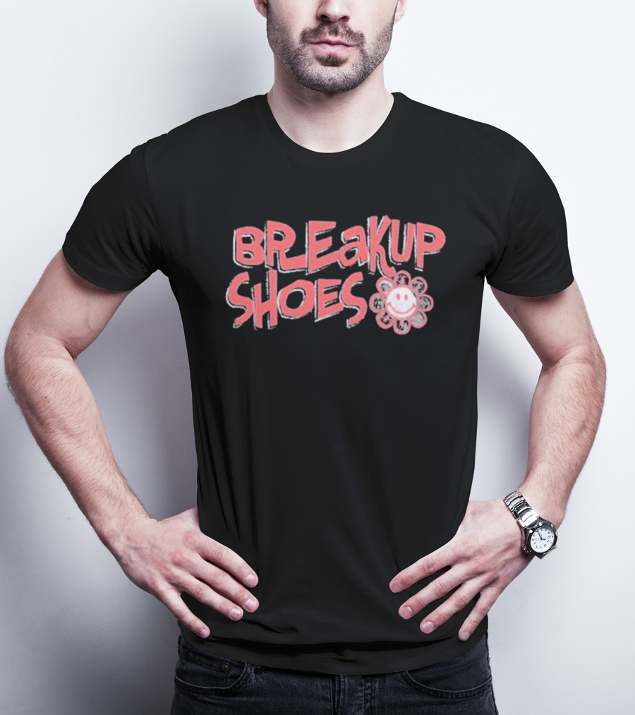 Breakup Shoes Smiley Flower Face T-Shirt