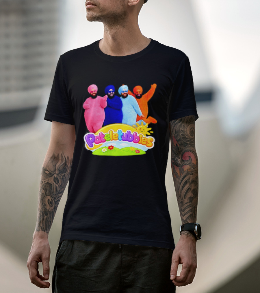 Pateletubbies Indian Characters With Colorful Outfits T-Shirt