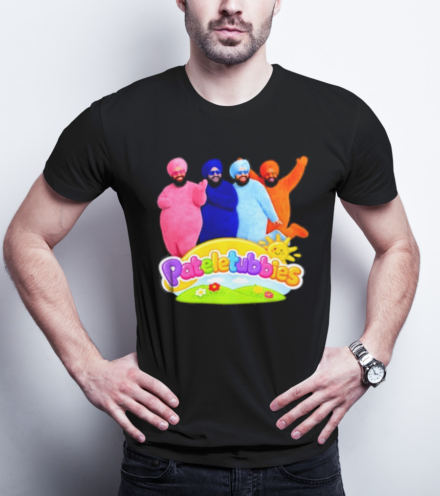 Pateletubbies Indian Characters With Colorful Outfits T-Shirt