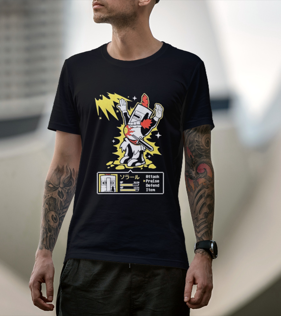 Solar Man Goblin Tengu Attack Praise Defend Item T-Shirt