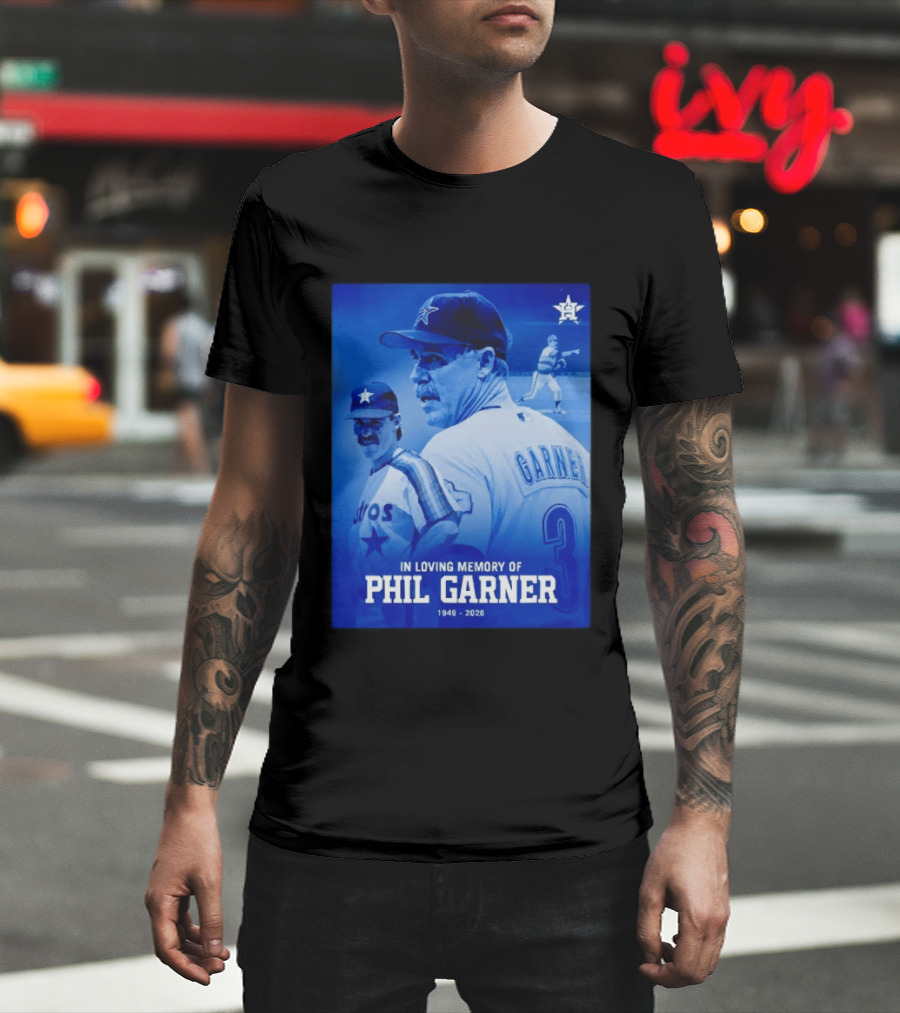 In Loving Memory Of Phil Garner Houston Astros 1949 2026 T-Shirt