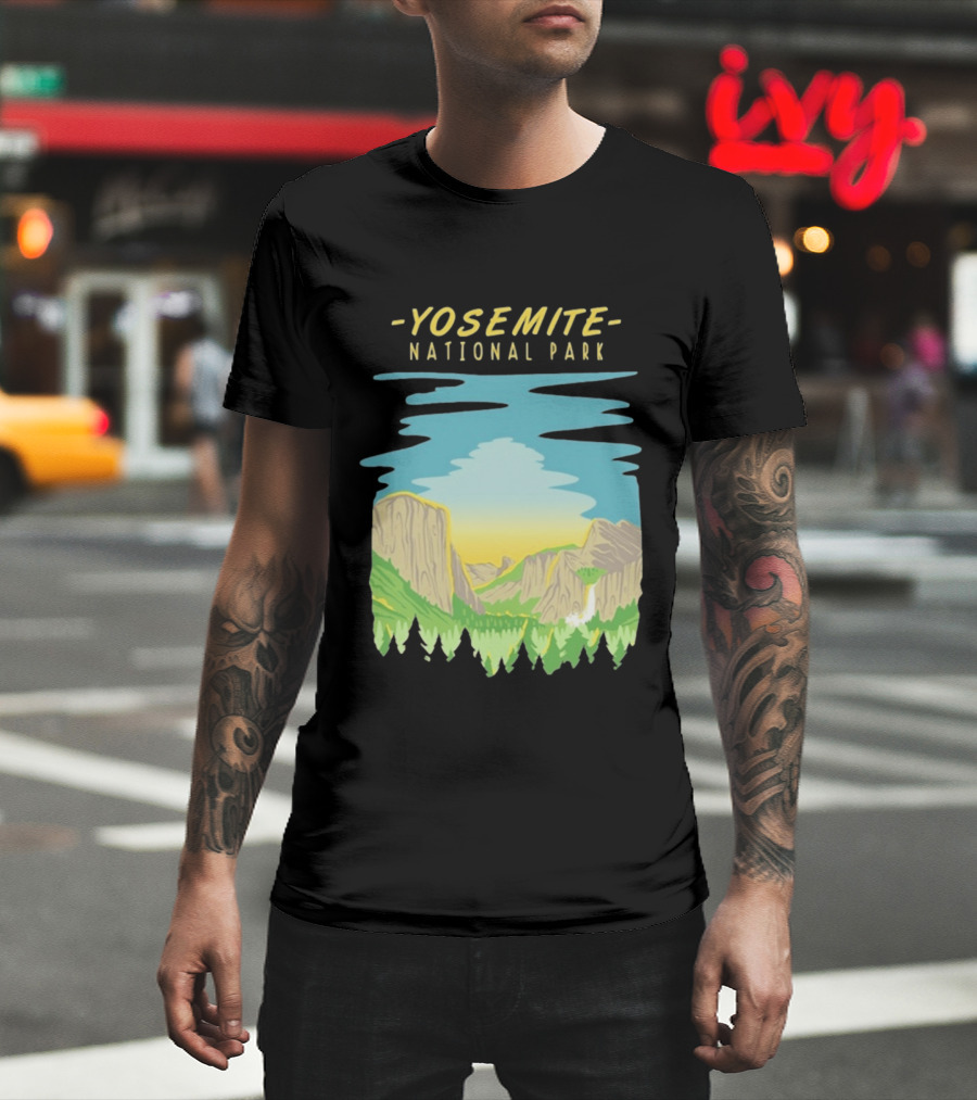 Yosemite National Park Scenic Nature Vista T-Shirt