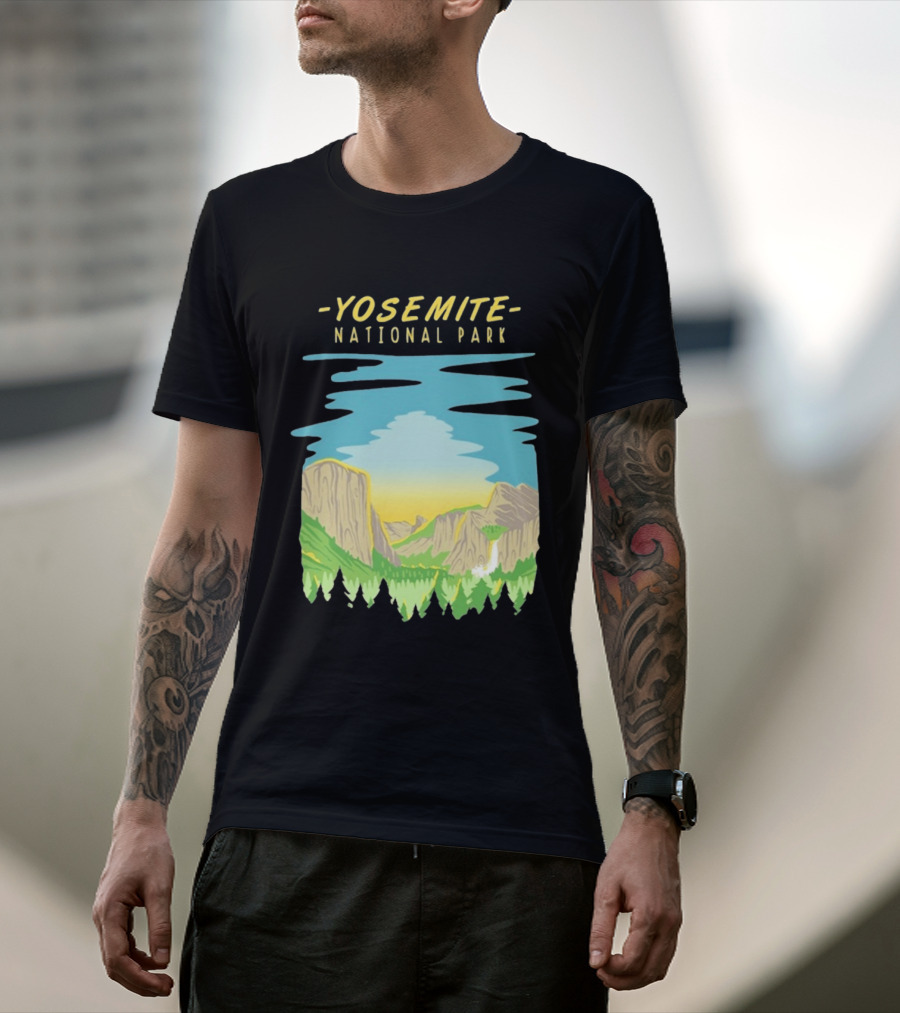 Yosemite National Park Scenic Nature Vista T-Shirt