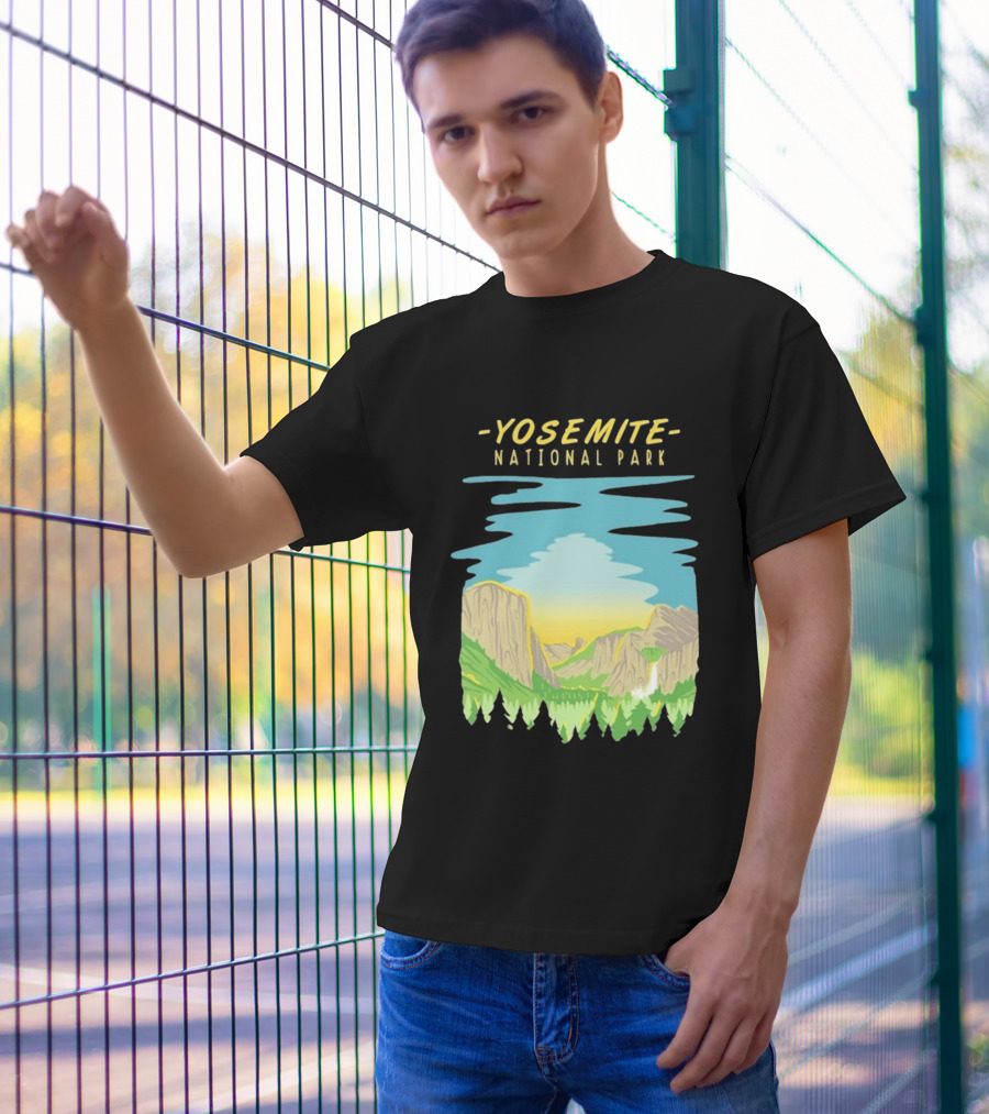Yosemite National Park Scenic Nature Vista T-Shirt