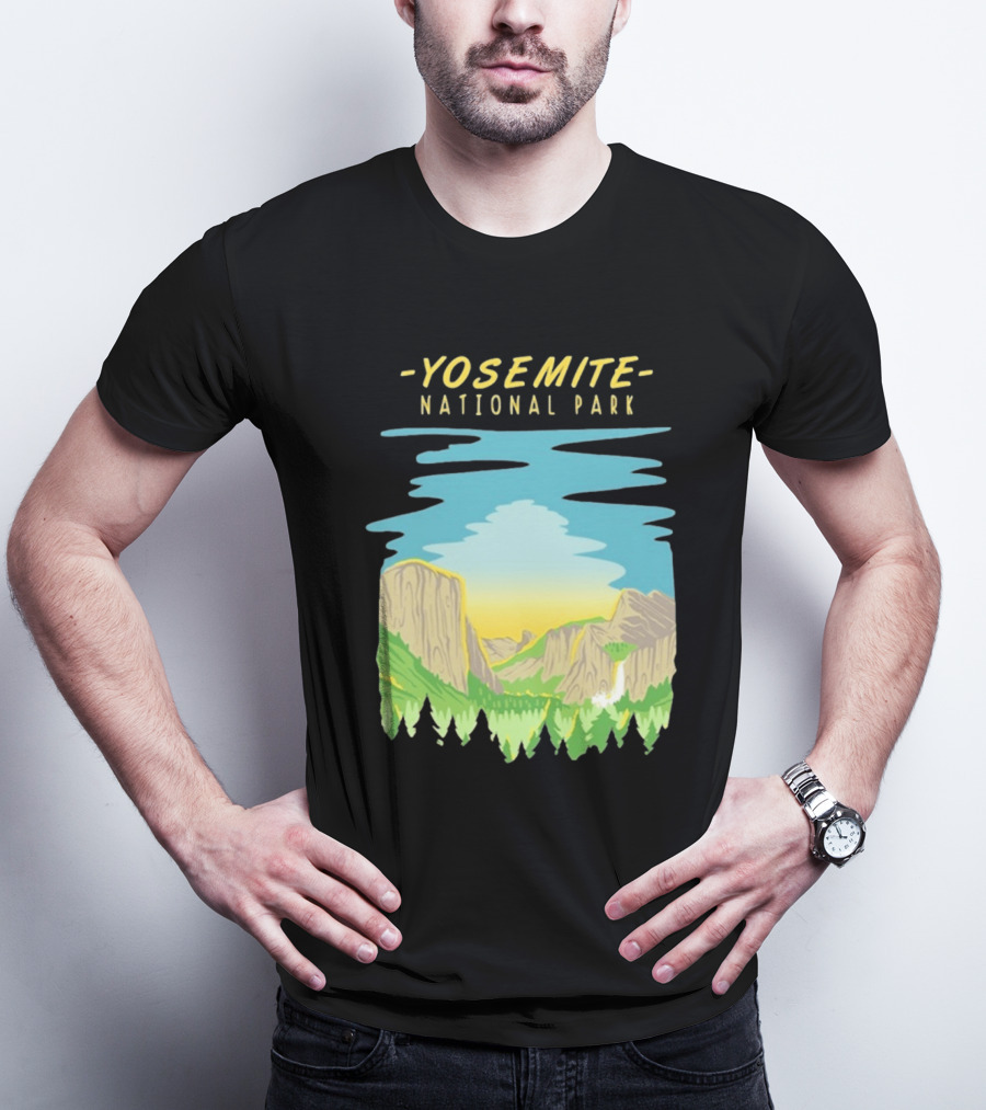 Yosemite National Park Scenic Nature Vista T-Shirt
