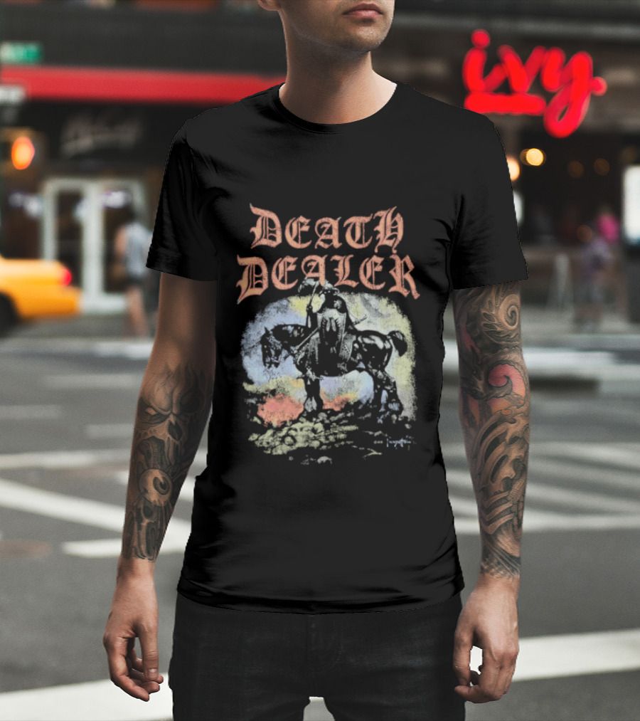Frazetta Death Dealer Warrior Horseman T-Shirt