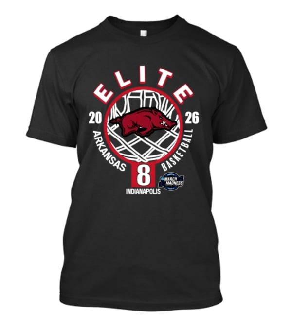 Arkansas Razorbacks Elite Eight 2026 Indianapolis Basketball March Madness T-Shirt