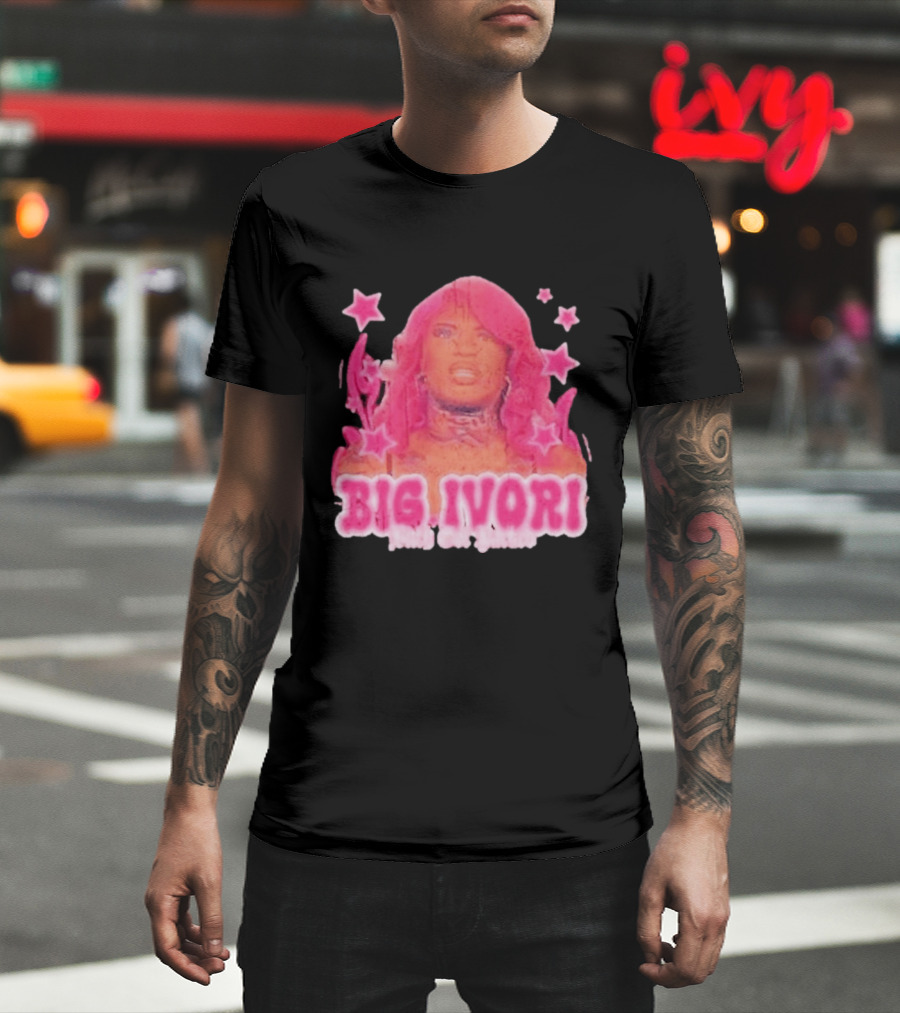 Big Ivori Bitch Got Parked Ivori Minor Stars Retro Pink Aesthetic T-Shirt