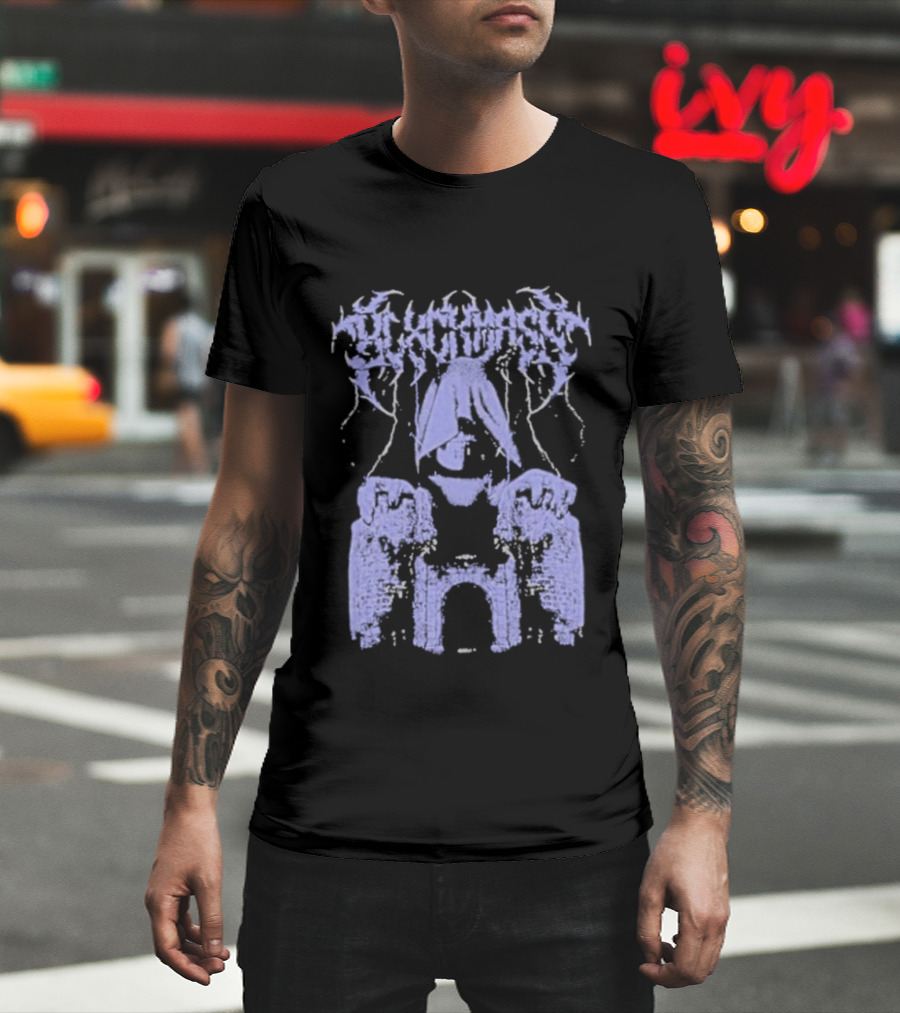 Blxckmass Necromancer Oversized Gothic Spellbinding Aesthetic T-Shirt