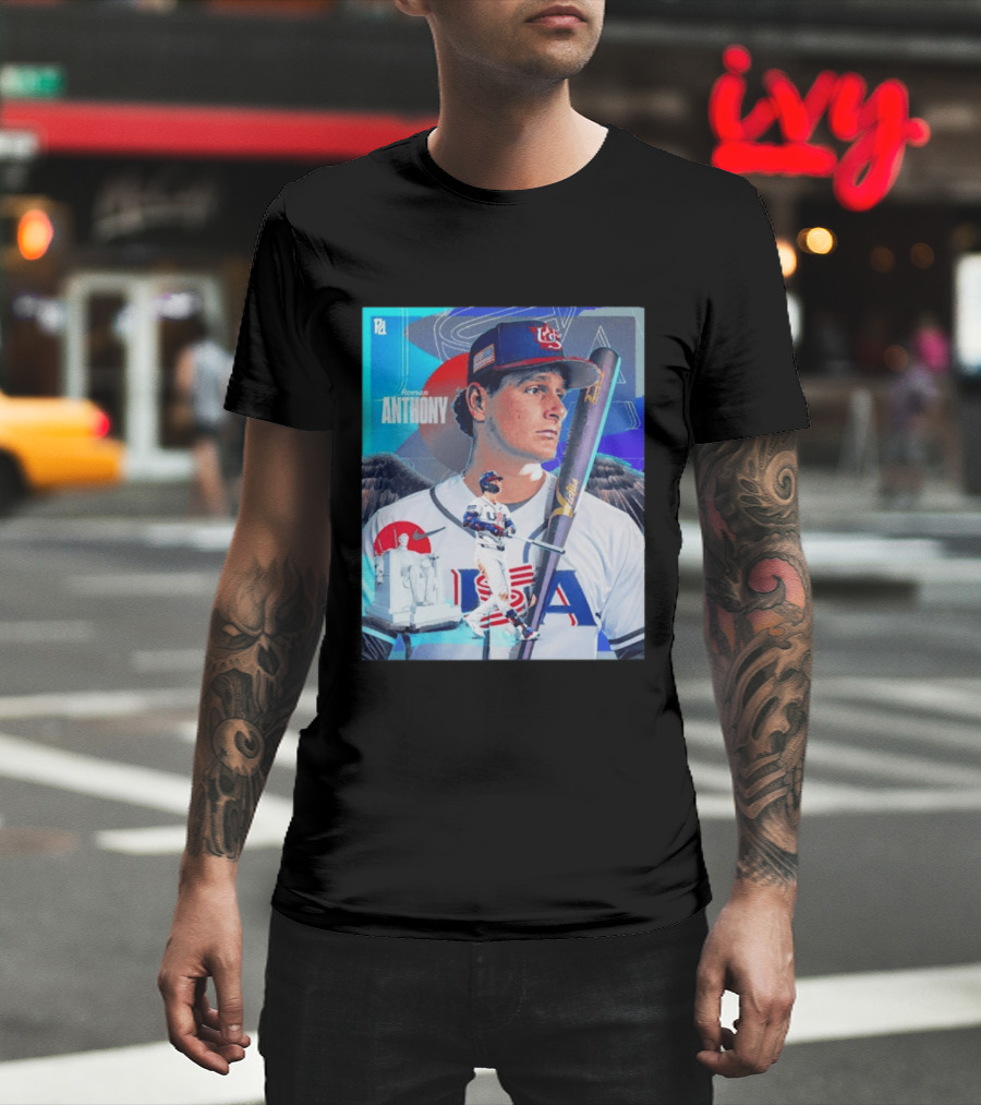 Roman Anthony USA Baseball 2026 World Baseball Classic Team Player T-Shirt