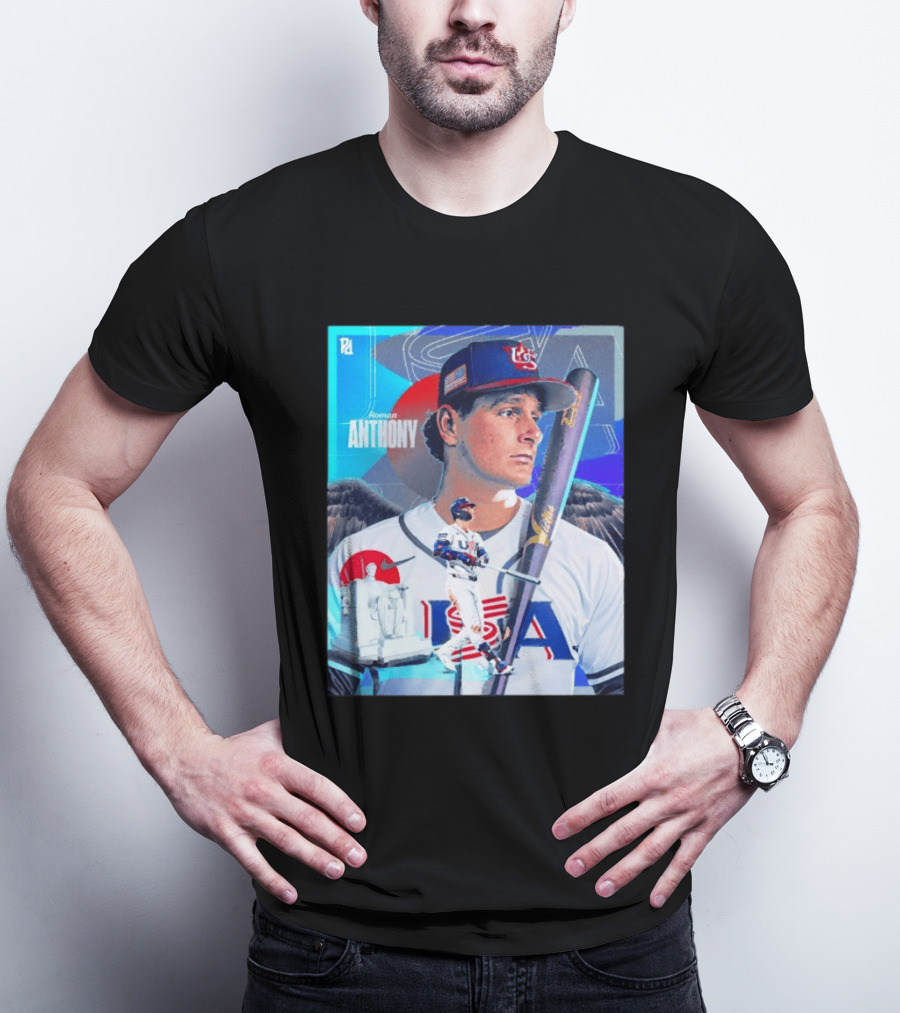 Roman Anthony USA Baseball 2026 World Baseball Classic Team Player T-Shirt