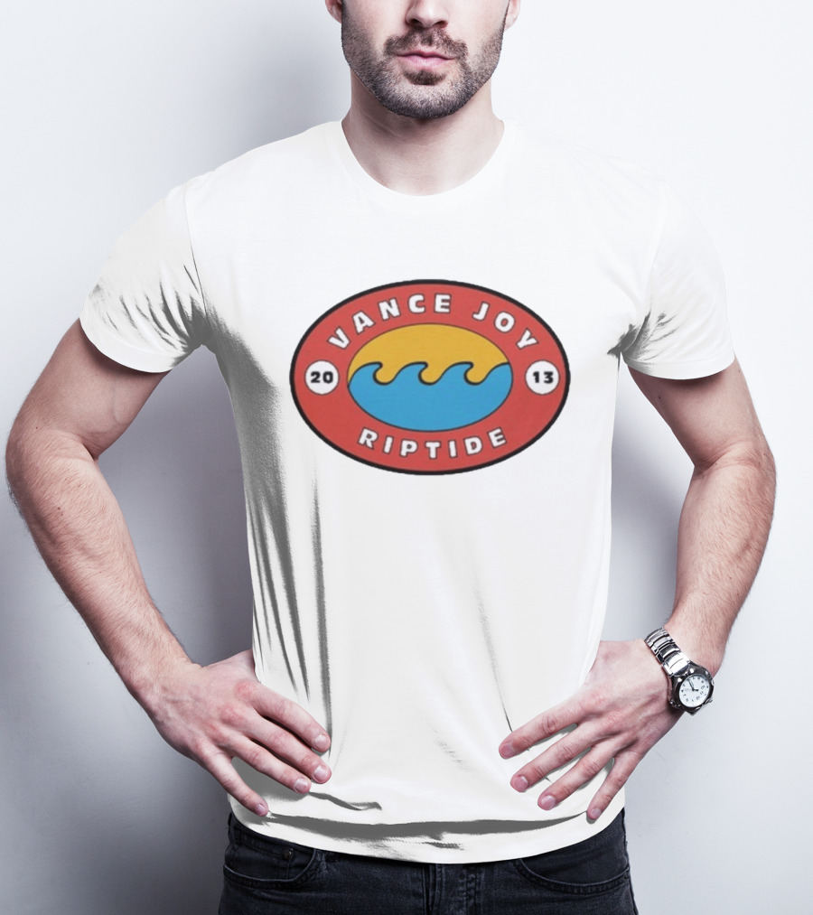 Vance Joy Riptide 2013 Ocean Wave Oval T-Shirt