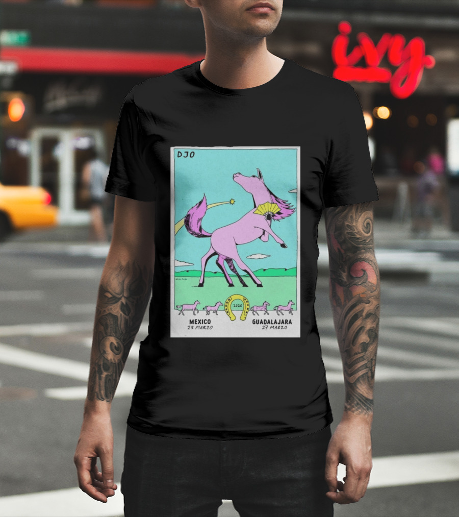 Djo 2026 Guadalajara March 27 Mexico Purple Horse T-Shirt