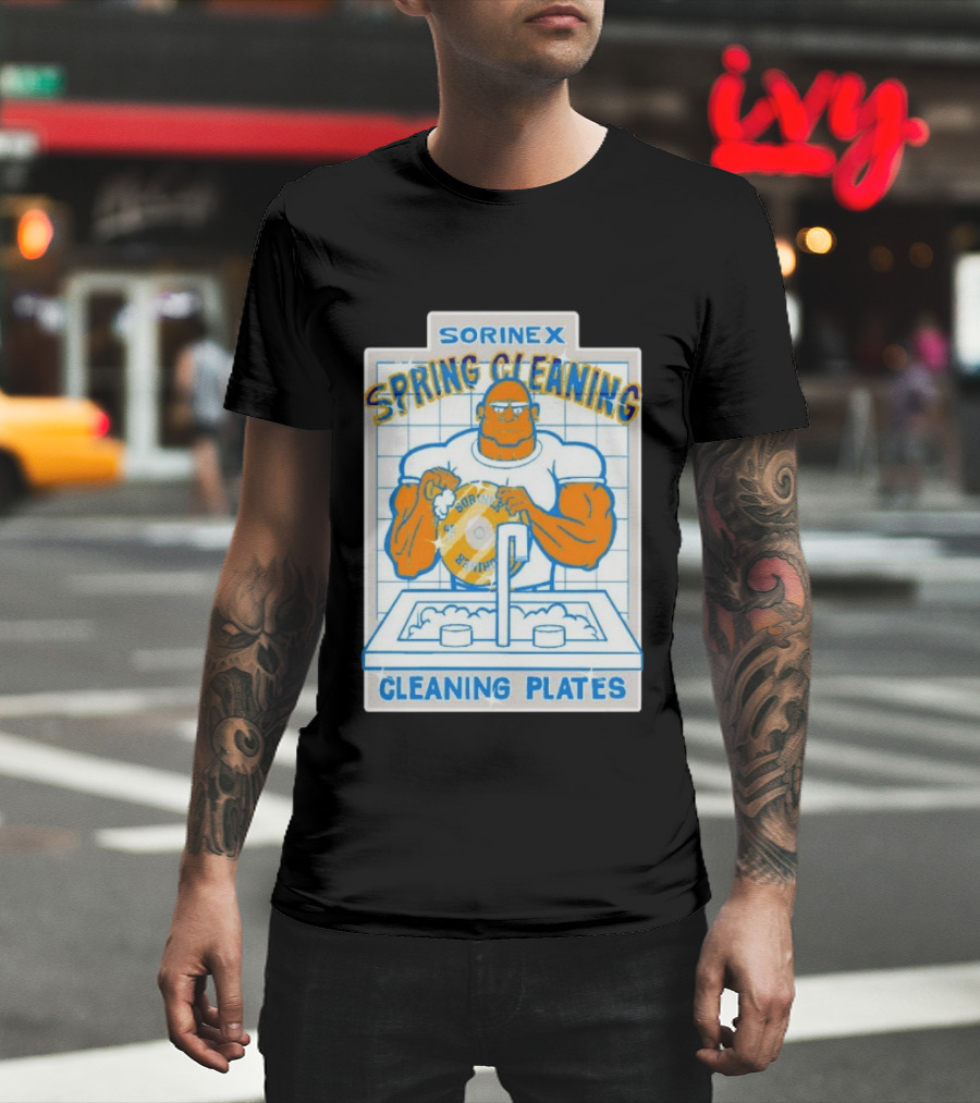 SORINEX Spring Cleaning Cleaning Plates T-Shirt